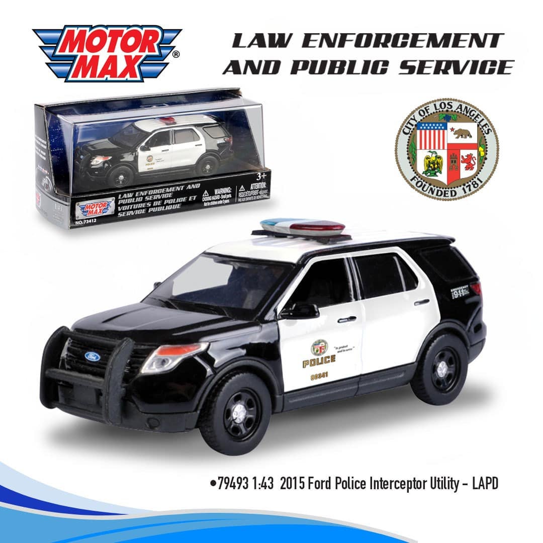 Motormax 43 scale 2015 Ford Police Interceptor Utility - LAPD | Custom ...
