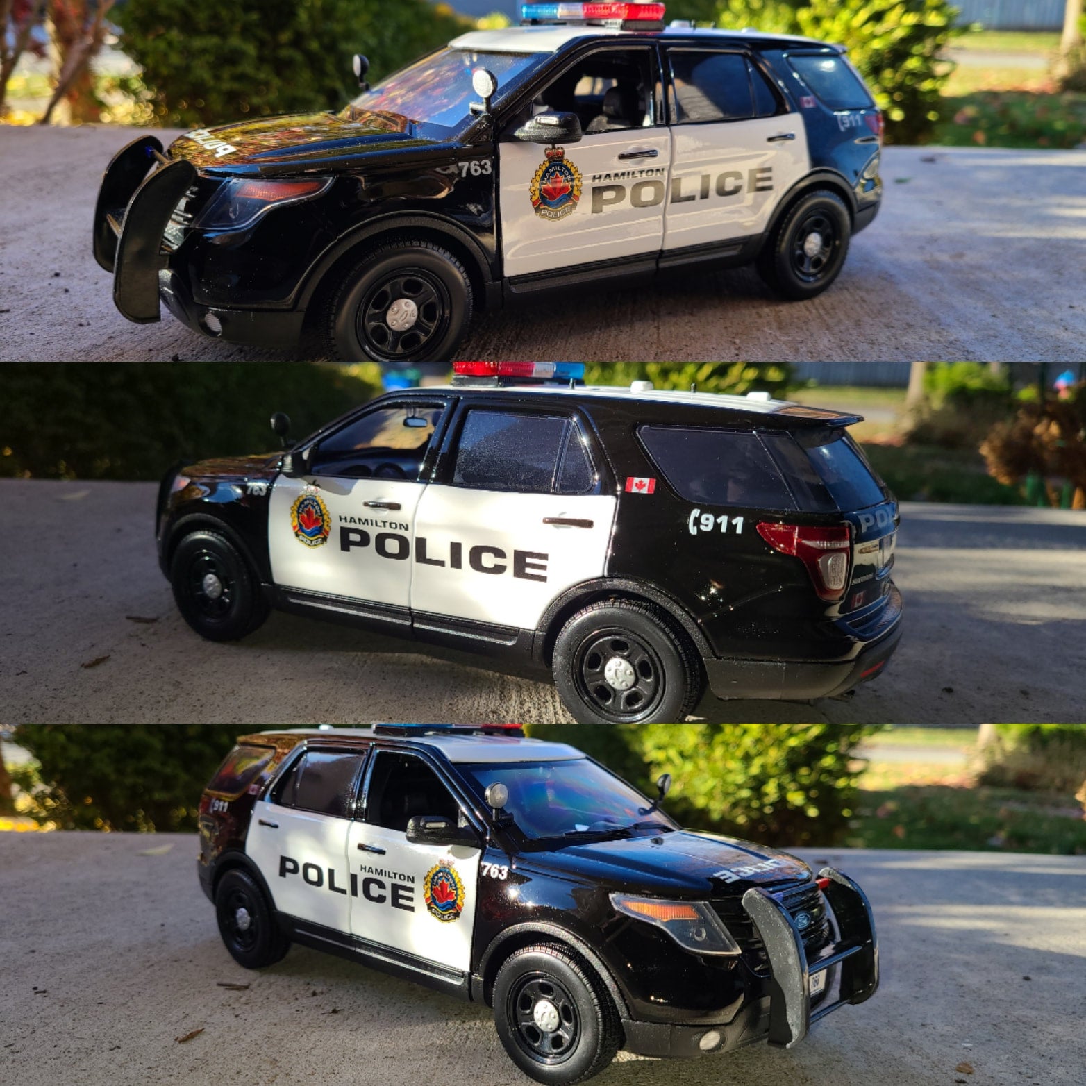 Motormax 18 scale Hamilton Police Ford Utility Interceptor (lights and ...