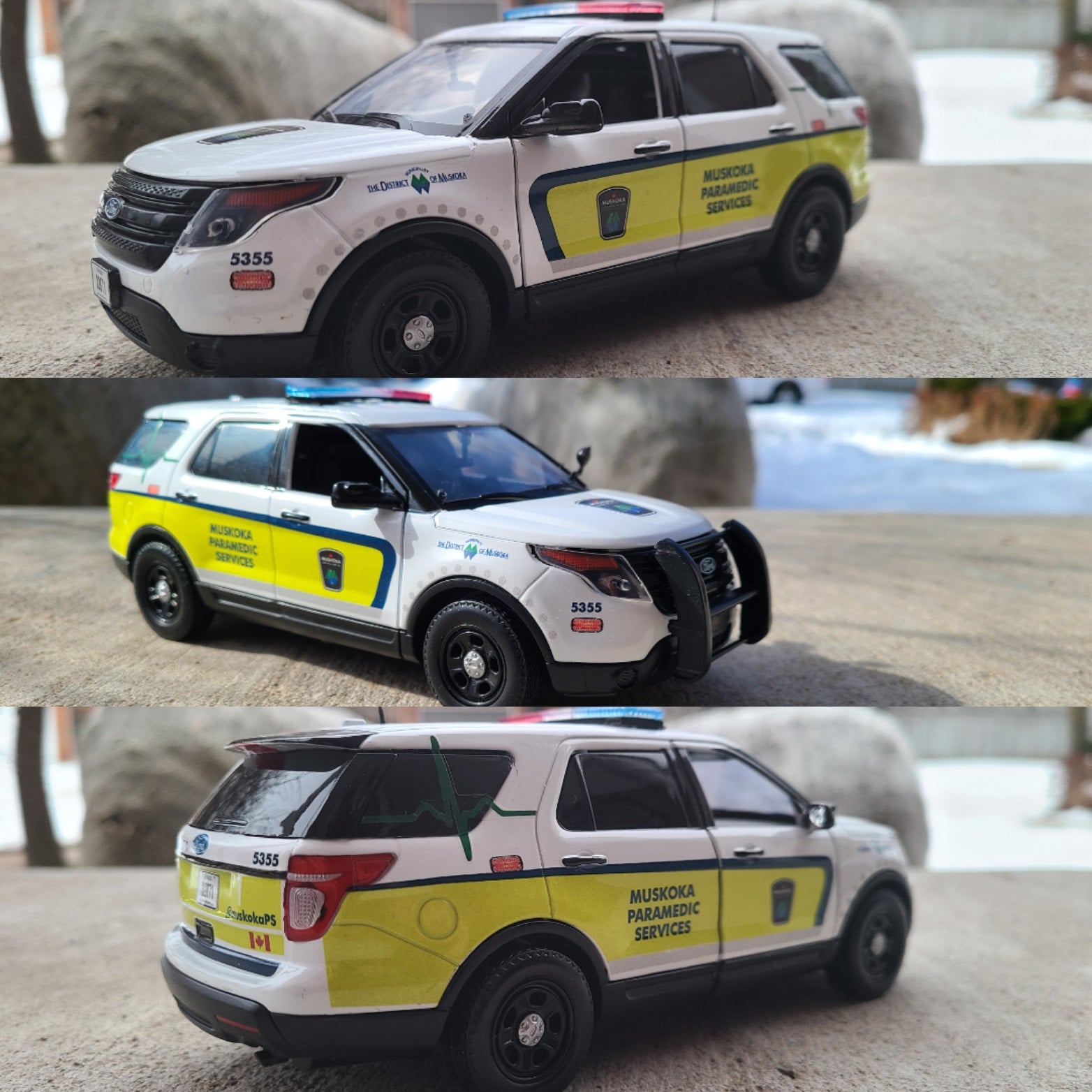Motormax 18 scale Muskoka EMS Ford Utility Interceptor (lights and ...
