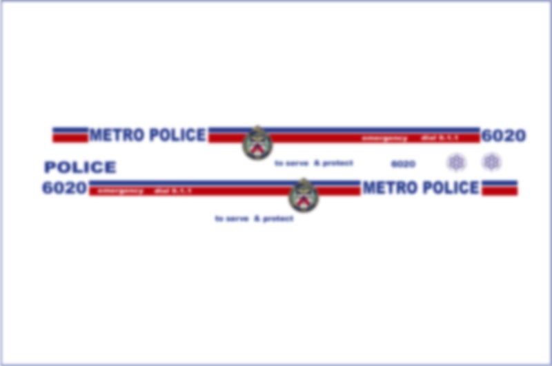 Toronto Police Service - Waterslide decals for 1986 Dodge Diplomat ...
