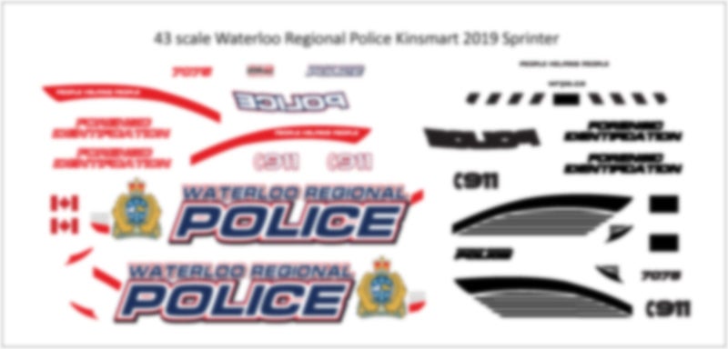 Waterloo Regional Police Service - Waterslide decals for 2019 Mercedes ...