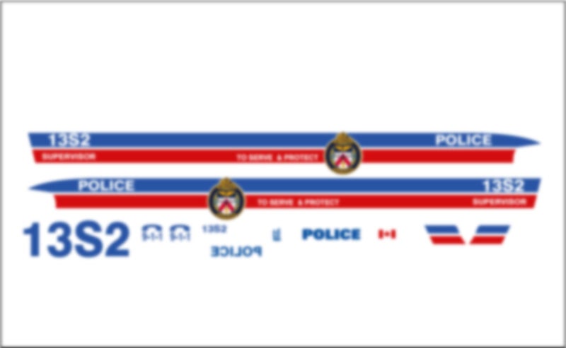 Toronto Police Service - Waterslide decals for 2010 Ford Crown Victoria ...