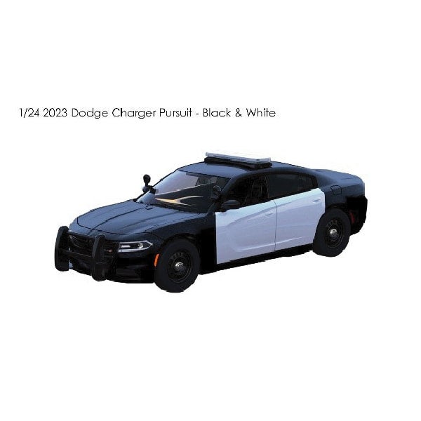 Motormax 24 scale 2023 Dodge Charger Pursuit Police Car - Black & White ...