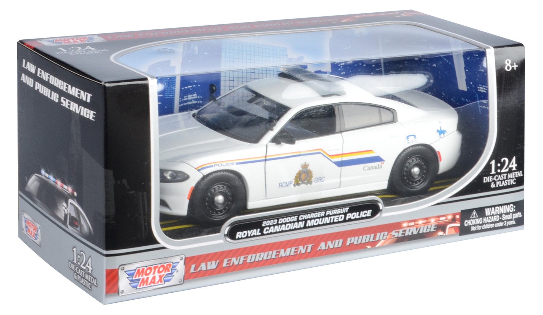 Motormax 24 scale 2023 Dodge Charger Pursuit Police Car - RCMP | Custom ...